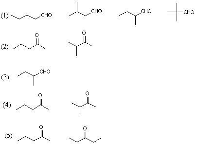 答えを教えてください - アルデヒド基かケトン基をもち分子式がC5H10Oの... - Yahoo!知恵袋