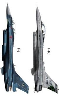 F2とF16の、外見上の見分け方を教えてください。 - 【F-2とF-16... - Yahoo!知恵袋