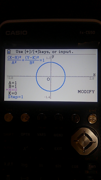 casioのグラフ関数電卓fx-CG50について質問です。式にあったグラフを表... - Yahoo!知恵袋