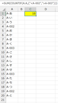 エクセルのCOUNTIFについて教えていただきたいです！ - A-と... - Yahoo!知恵袋