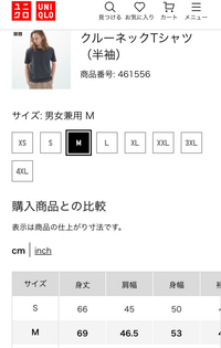 ・肩幅49cm・身幅53cm・着丈69.5cm・袖丈21cm身長1... - Yahoo!知恵袋