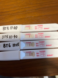 これはもうダメですよね。化学流産ですよね。最後のはBT6夕方です。BT... - Yahoo!知恵袋