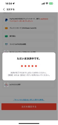 先程Qoo10で商品を購入したのですが、この画面で固まってし 先程Qoo10で商品を購入したのですが、この画面で固まってし