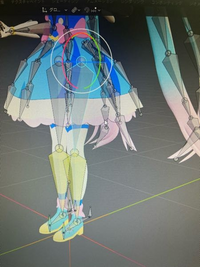 blenderのボーンの回転についてです。配布されていたmmd... - Yahoo!知恵袋