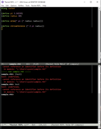 emacsの質問です。初心者なのですが、実行しようとすると画像のようにな... - Yahoo!知恵袋