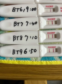 先日胚移植しました。BT8とBT9ですが、濃さがあまり変わらない... - Yahoo!知恵袋