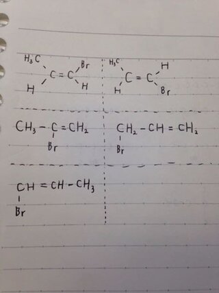 有機化学の質問です - C3H5Brの二重結合を1つ持つ化合物の異... - Yahoo!知恵袋