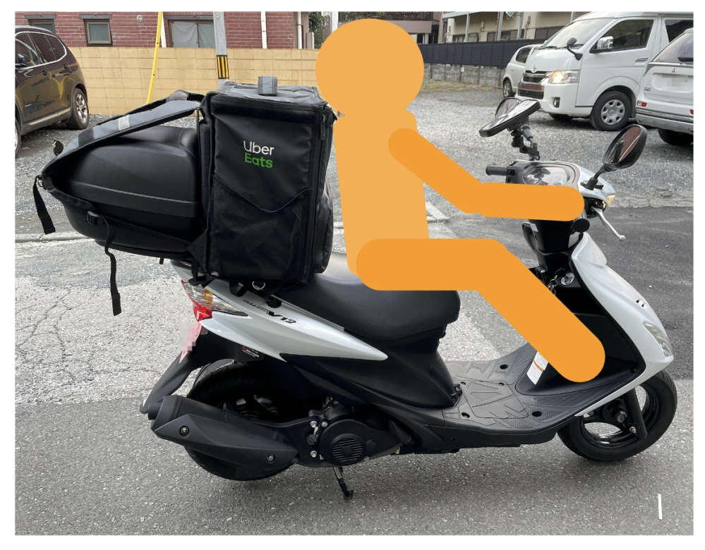 現在Uber配達員をしています。原付でウバッグよりひと回り小さい 現在Uber配達員をしています。原付でウバッグよりひと回り小さい