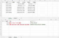 抽出方法を教えて下さい。同じブック内にSheet1の表とSheet2の表があ... - Yahoo!知恵袋