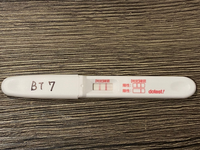 BT7の夜フライング検査したところ陽性でした。これって薄いですかね... - Yahoo!知恵袋