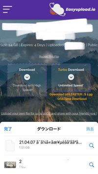 指定されたeasyupload.ioというサイトから動画をダウンロードをしたの... - Yahoo!知恵袋