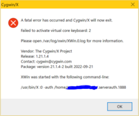 cygwinstartxでXwindowが起動しないcygwinをイ... - Yahoo!知恵袋