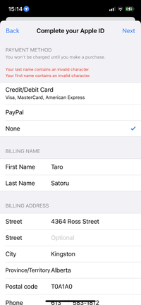 海外のAppleIDを作ってアプリ入れたかったんですがずっとエラーが... - Yahoo!知恵袋